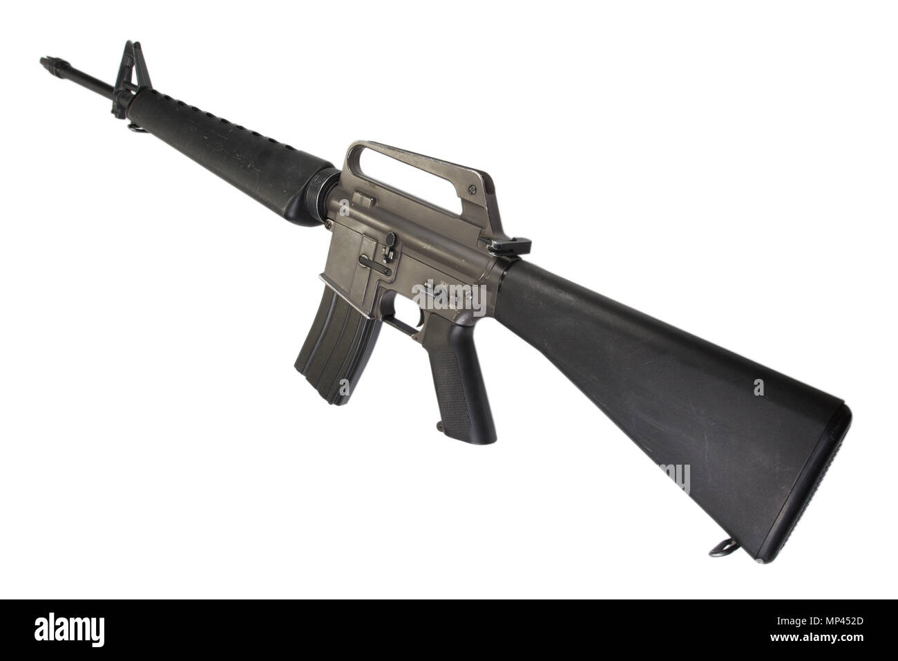 M16 rifle Vietnam War period isolated on a white background Stock Photo ...