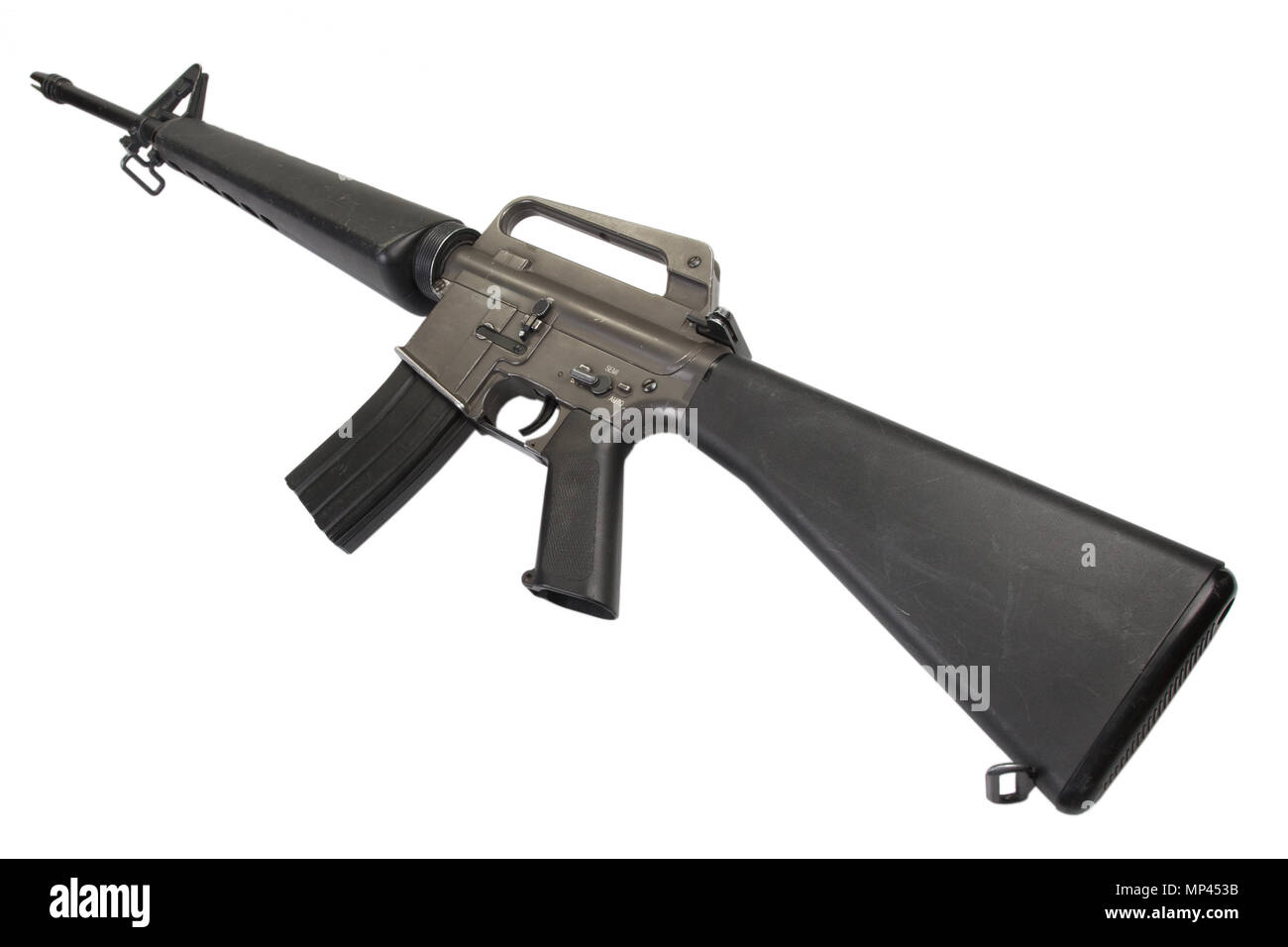 M16 rifle Vietnam War period isolated on a white background Stock Photo ...