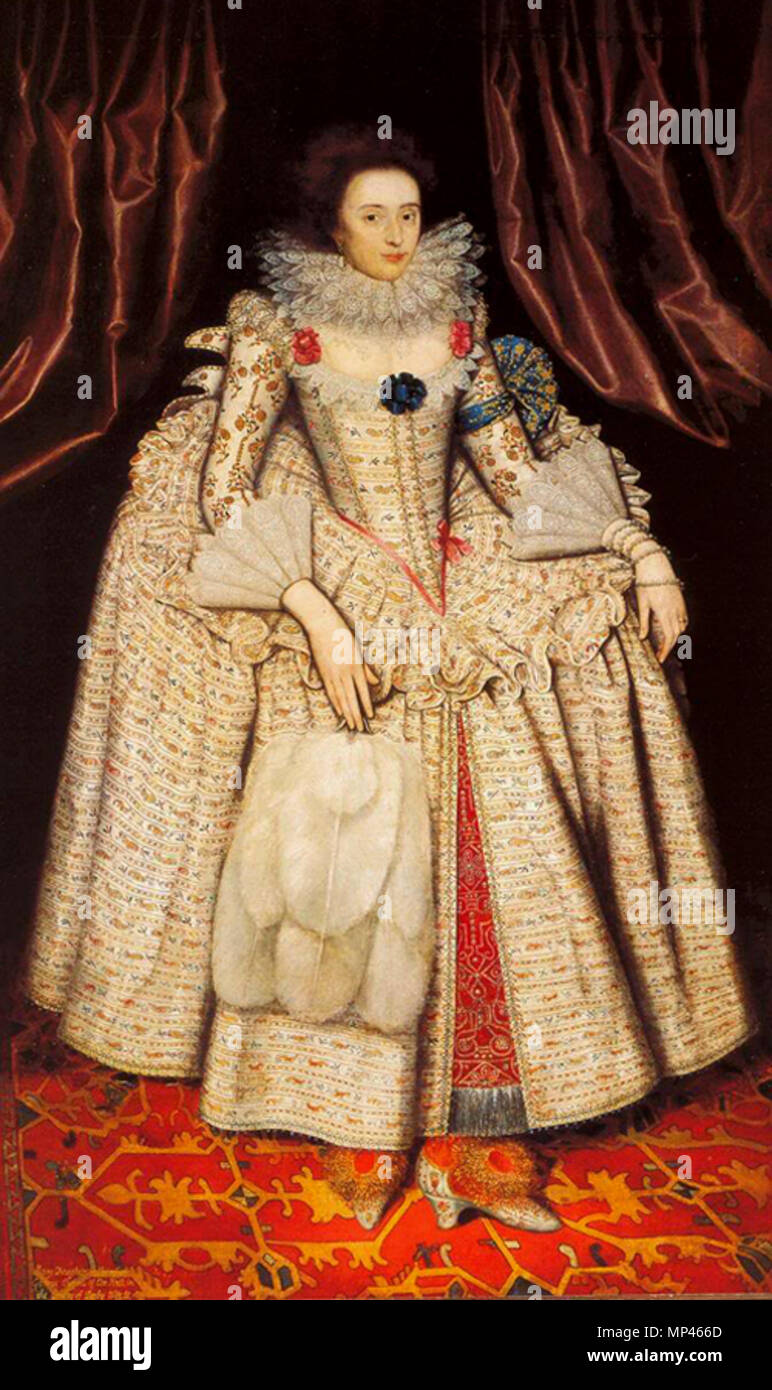 . English: Portrait of Mary Curzon, Countess of Dorset. . between 1605 ...