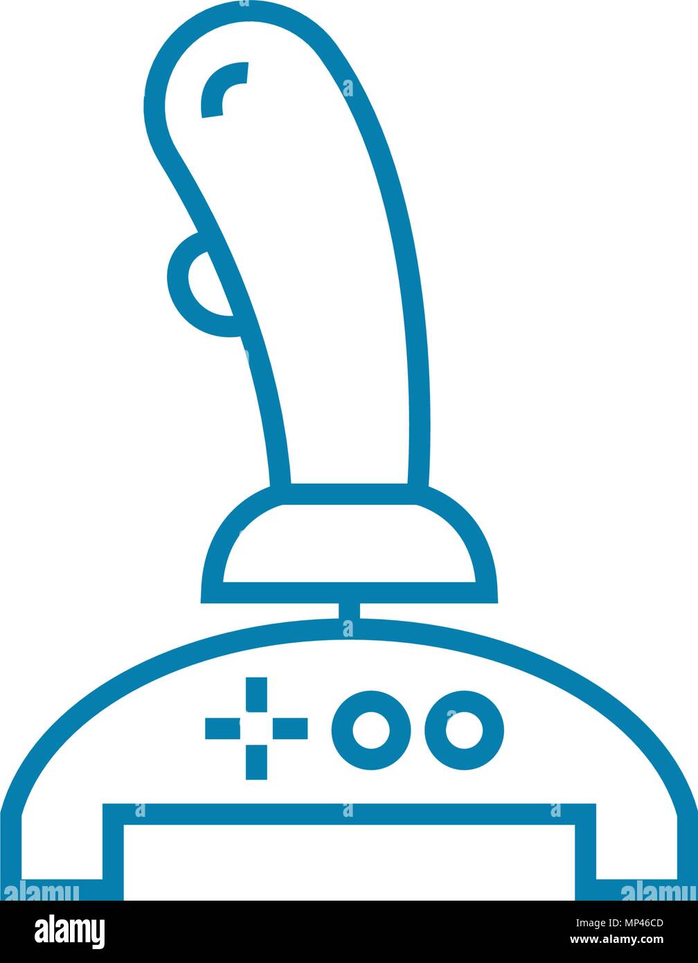Joystick controller linear icon concept. Joystick controller line ...