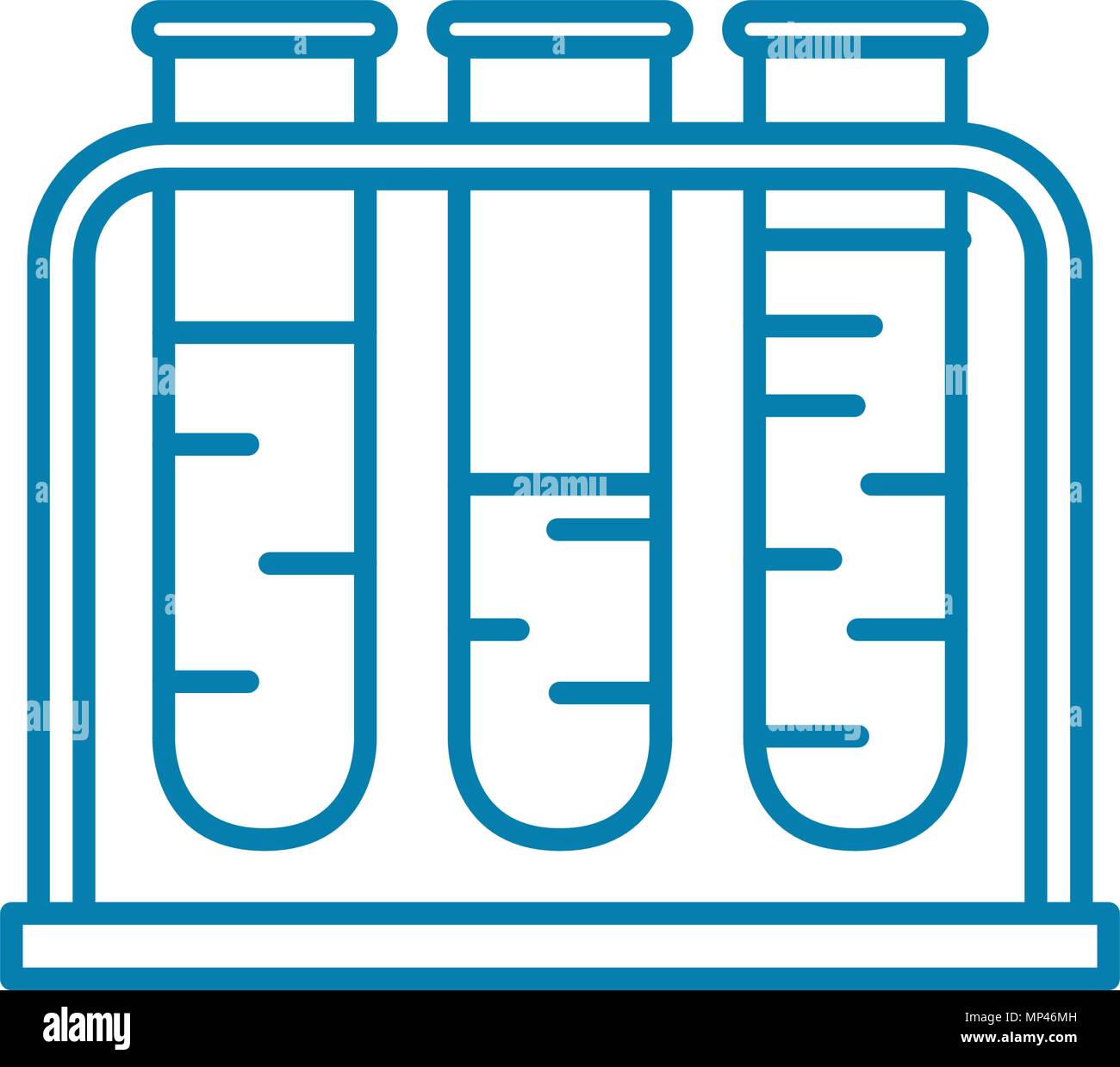 Medical tests linear icon concept. Medical tests line vector sign ...