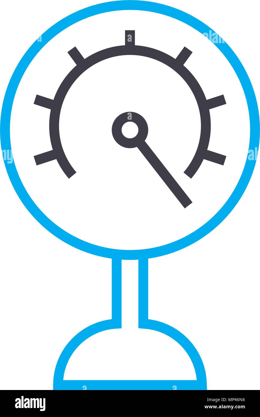Metering Device Linear Icon Concept Metering Device Line Vector Sign