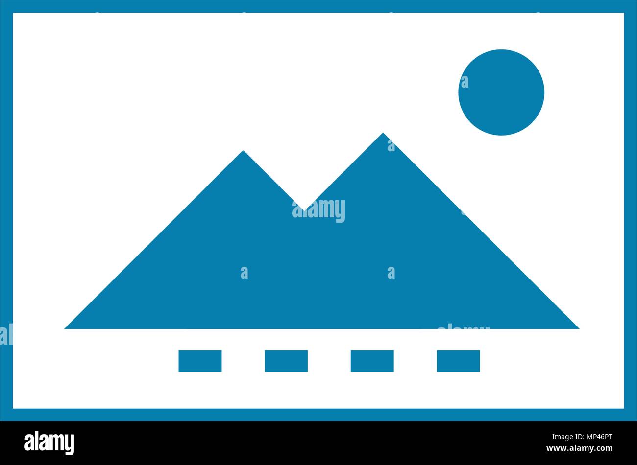 Monochrome image linear icon concept. Monochrome image line vector sign ...
