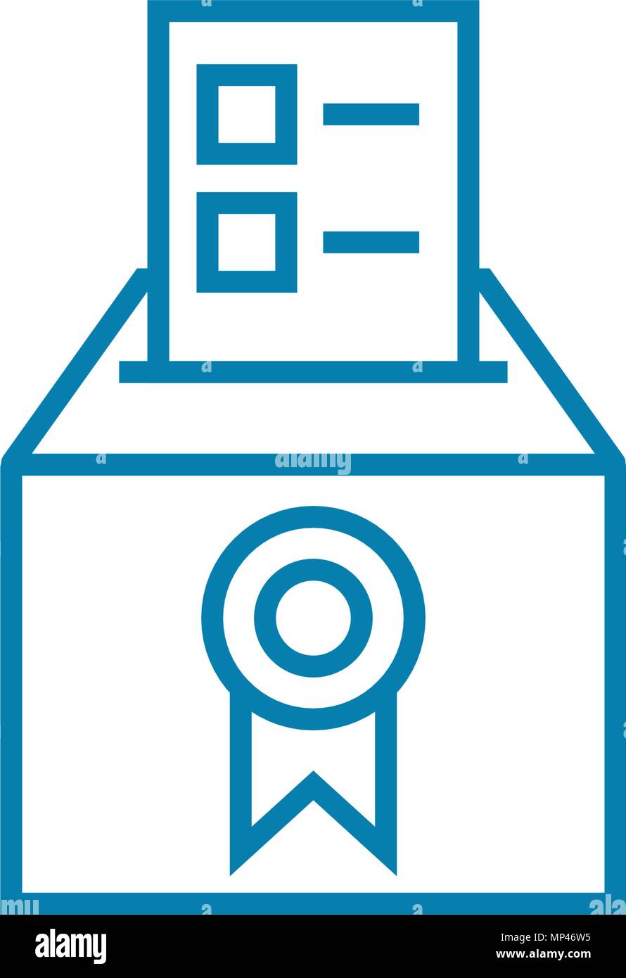 Notice of reward linear icon concept. Notice of reward line vector sign ...