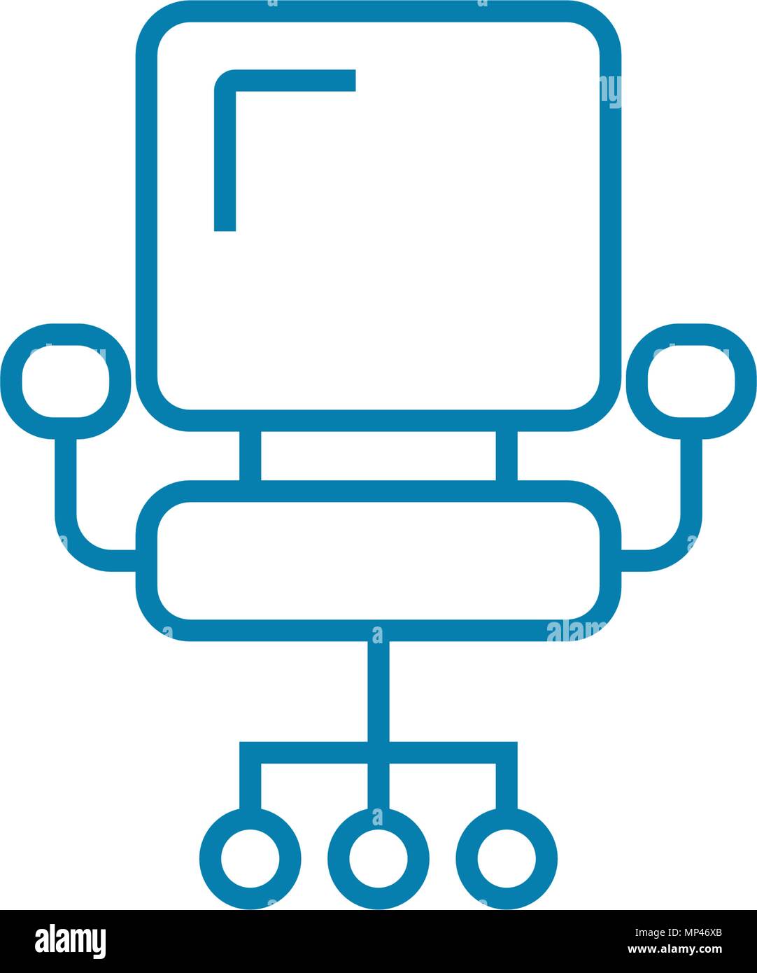 Office work linear icon concept. Office work line vector sign, symbol ...