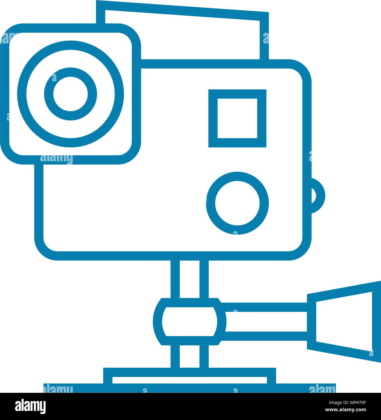 Operators Work Linear Icon Concept Operators Work Line Vector Sign