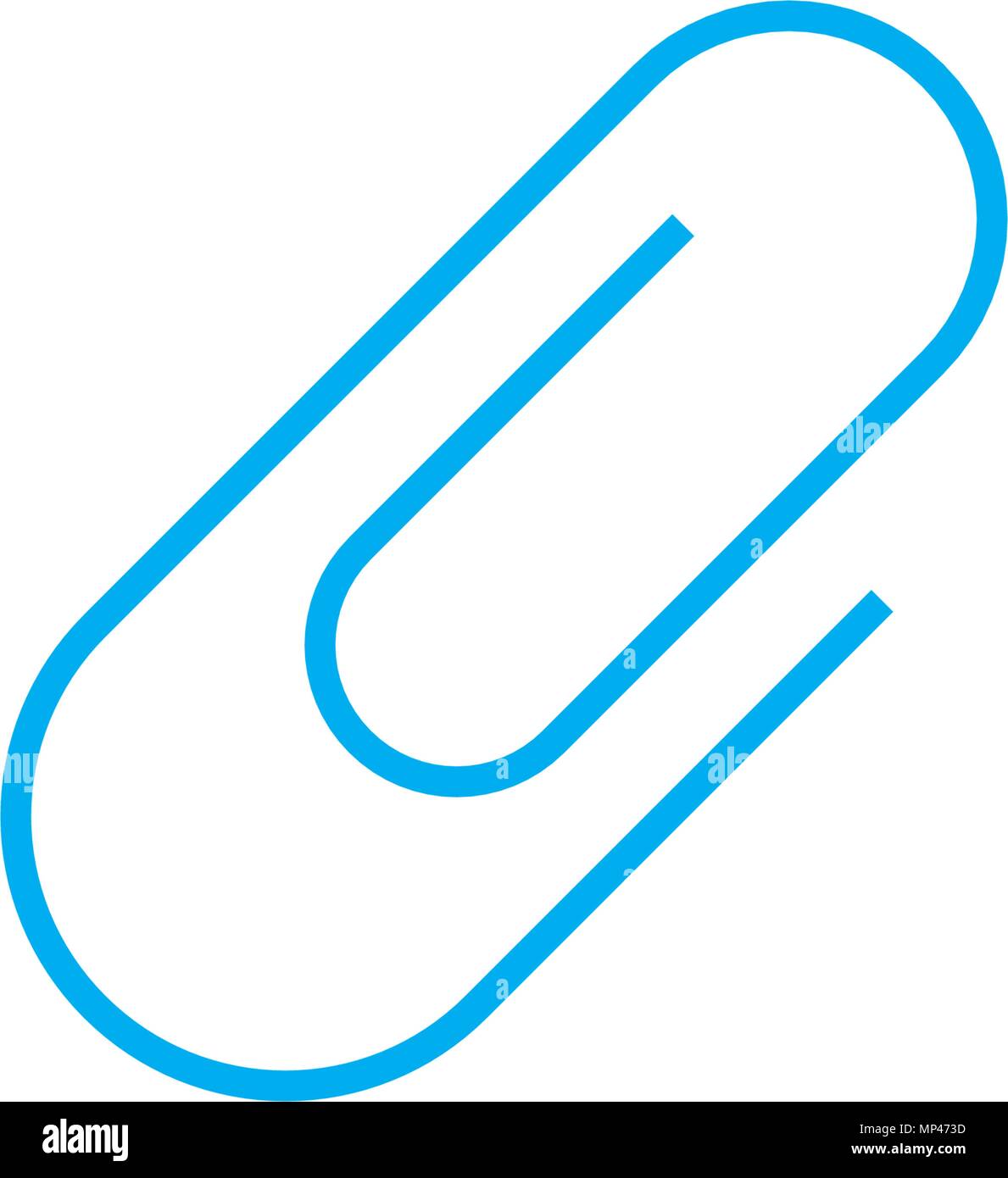 Paper clip linear icon concept. Paper clip line vector sign, symbol ...