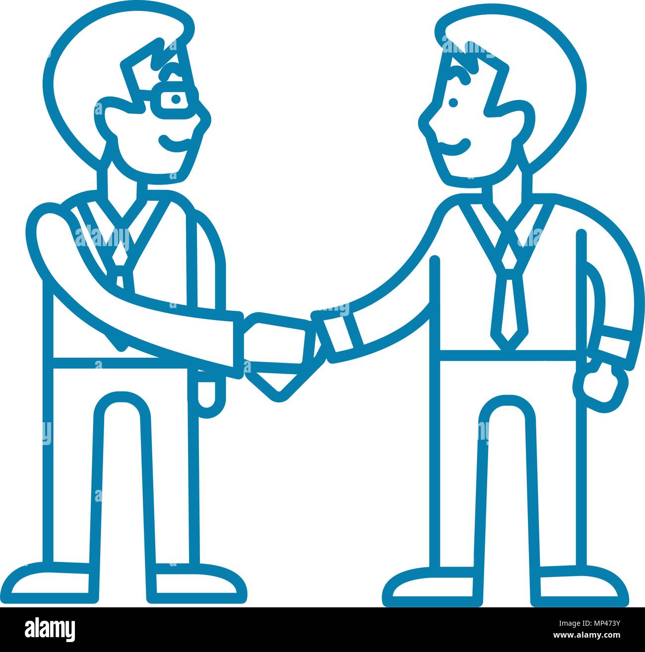 Partnerships linear icon concept. Partnerships line vector sign, symbol, illustration Stock ...