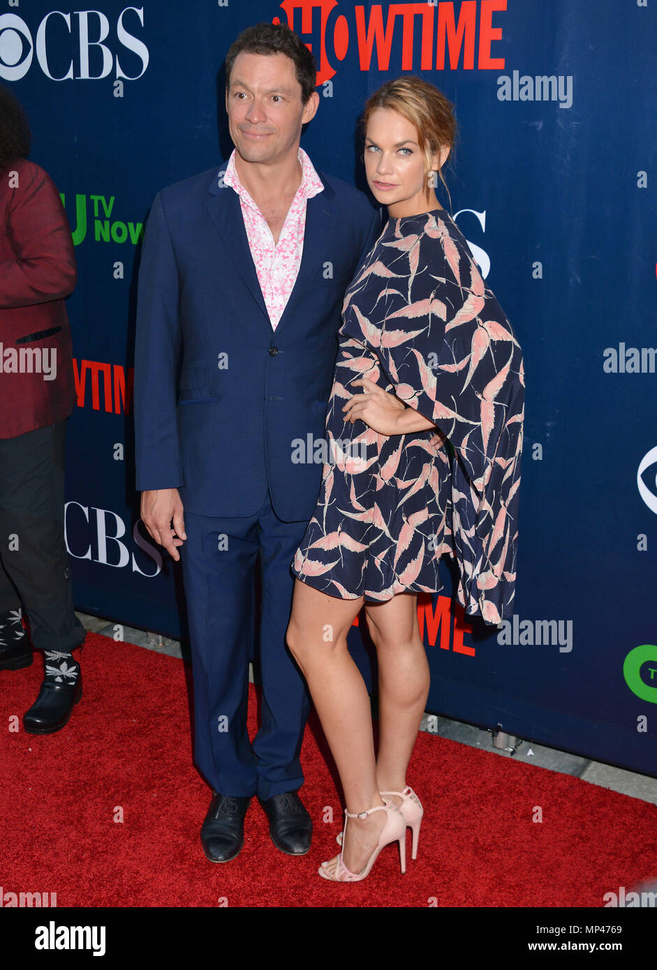 Dominic West, Ruth Wilson at the 2015 CBS tca at the Pacific Design ...