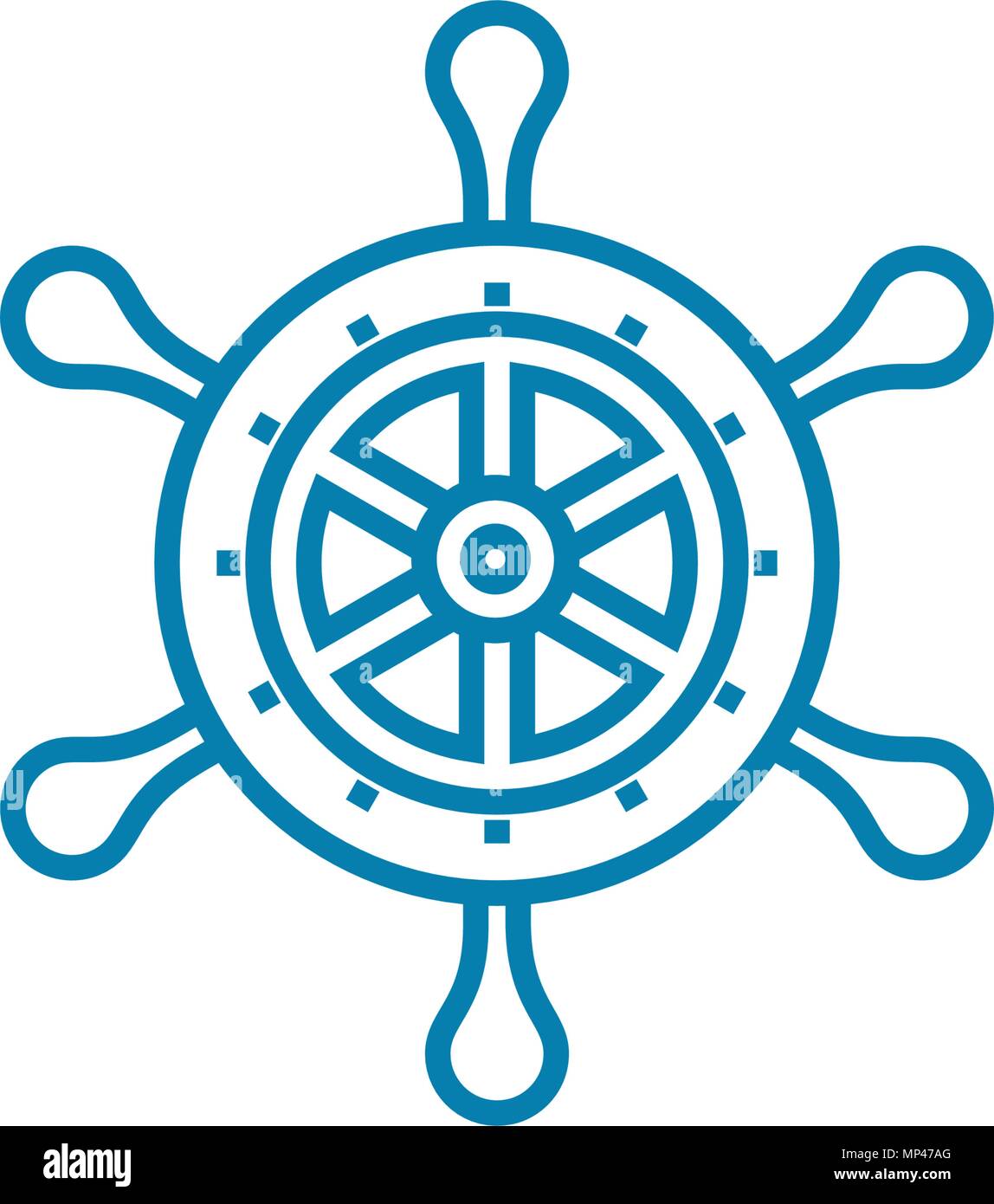 Playing sea battle linear icon concept. Playing sea battle line vector ...