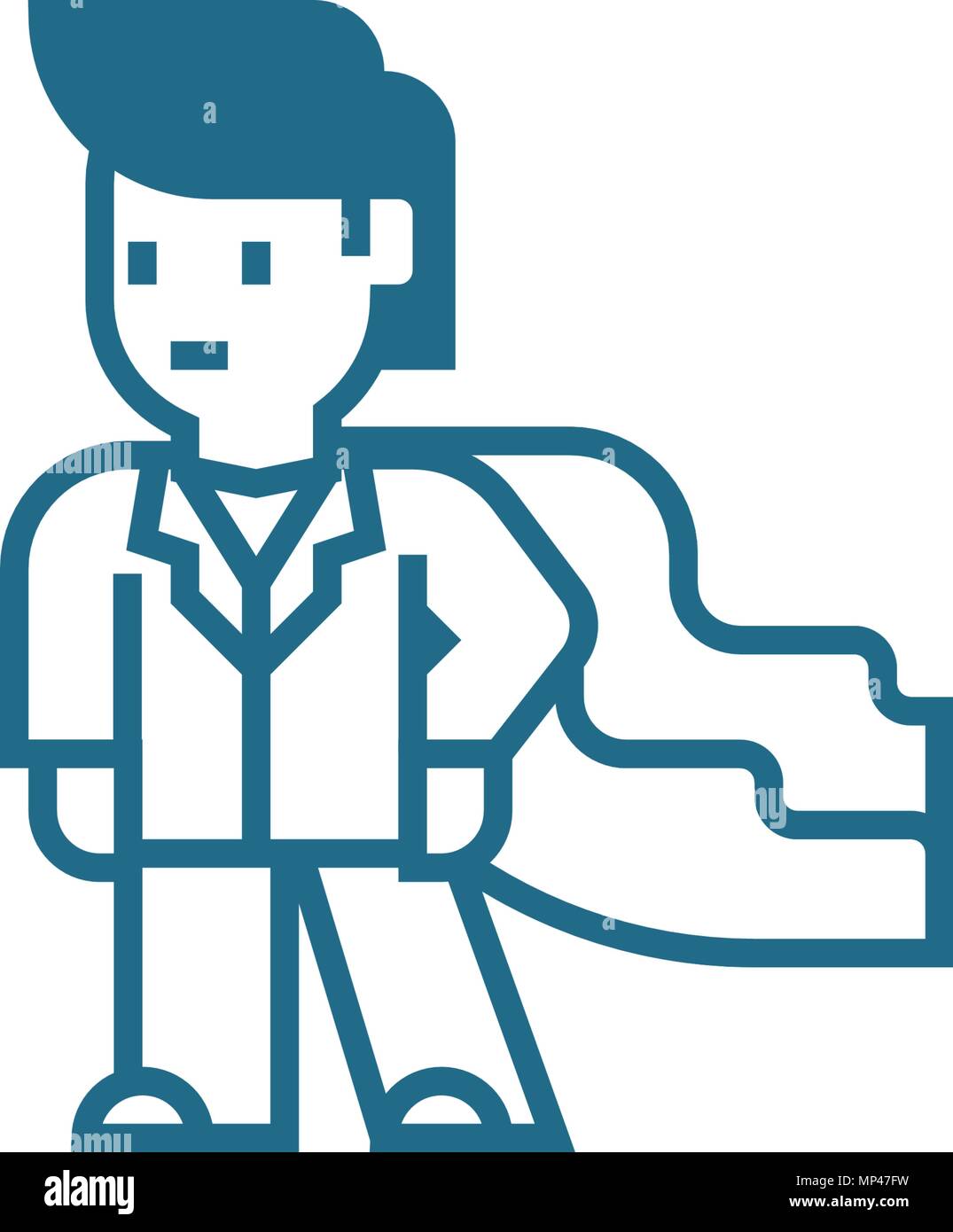 Professional Skills Linear Icon Concept Professional Skills Line