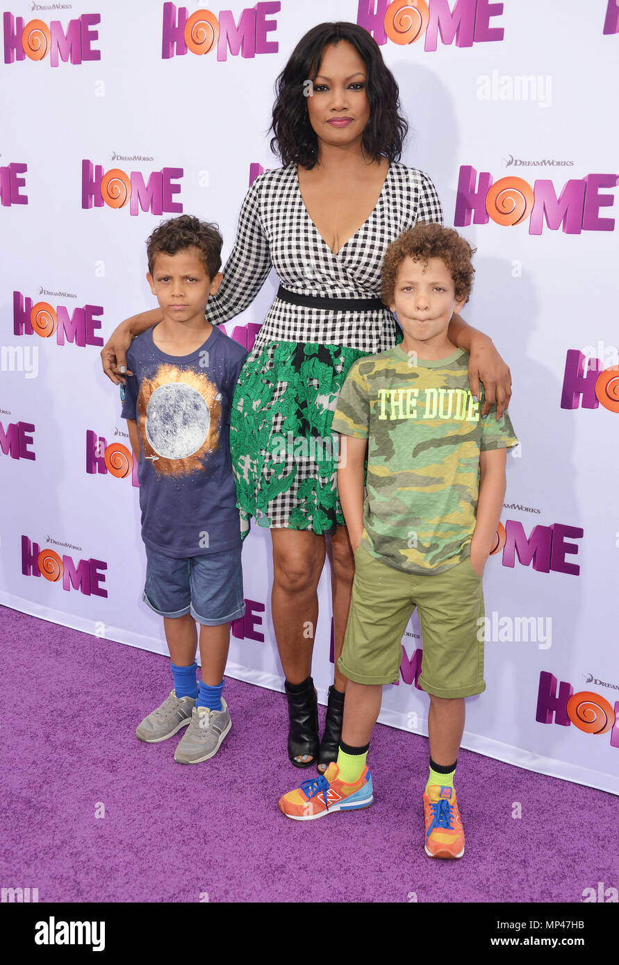 Garcelle Beauvais and sons 115 at the Home Premiere at the Regency ...