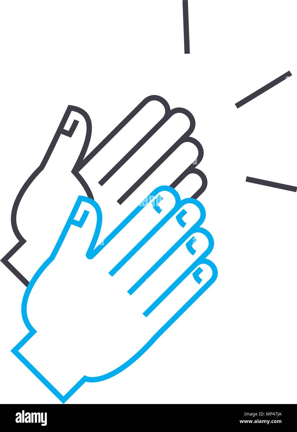 Public recognition linear icon concept. Public recognition line vector ...