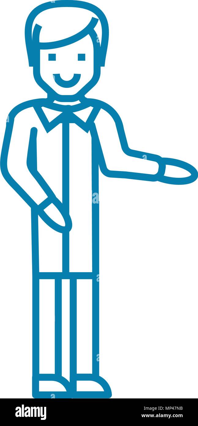 Religious preaching linear icon concept. Religious preaching line ...