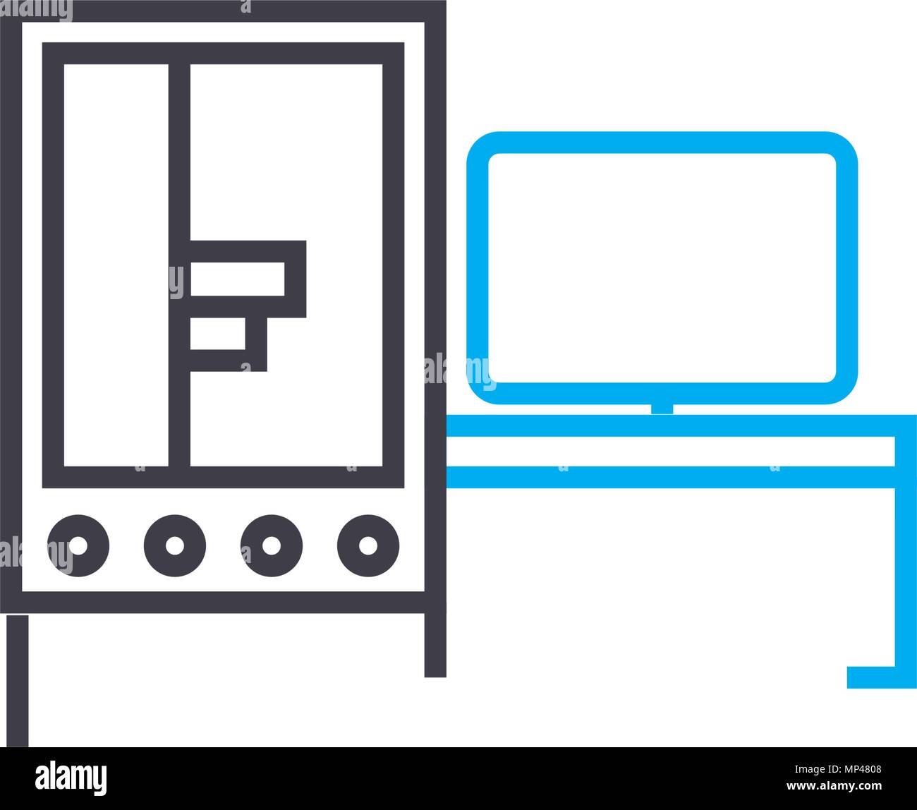 Server it room linear icon concept. Server it room line vector sign ... Server it room linear icon concept. Server it room line vector sign ...
