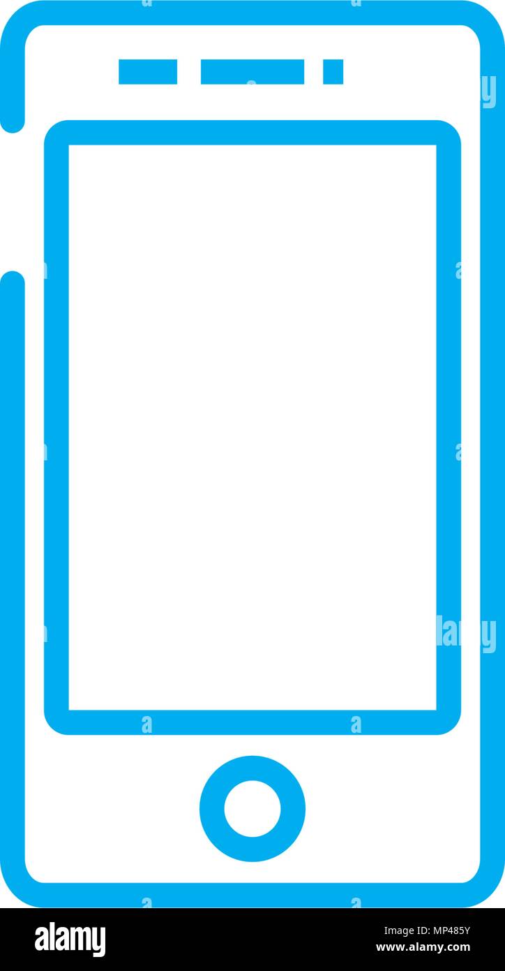 Smartphone flagship linear icon concept. Smartphone flagship line ...