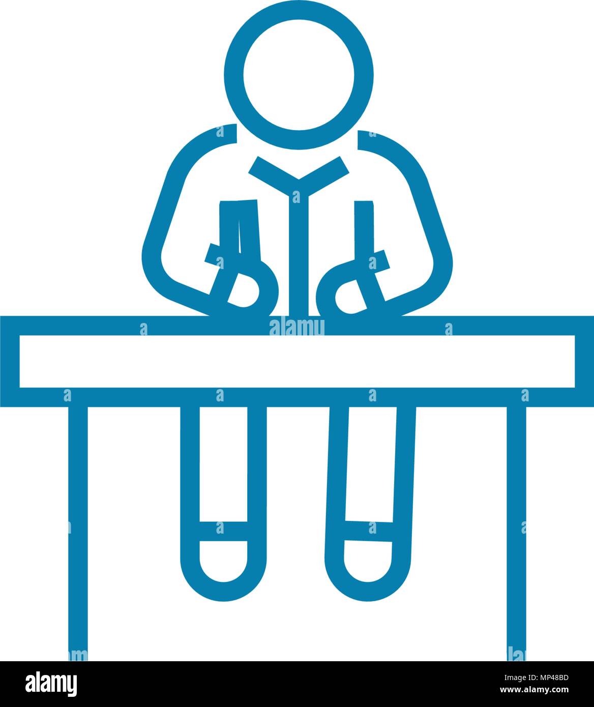 Strict requirements linear icon concept. Strict requirements line ...