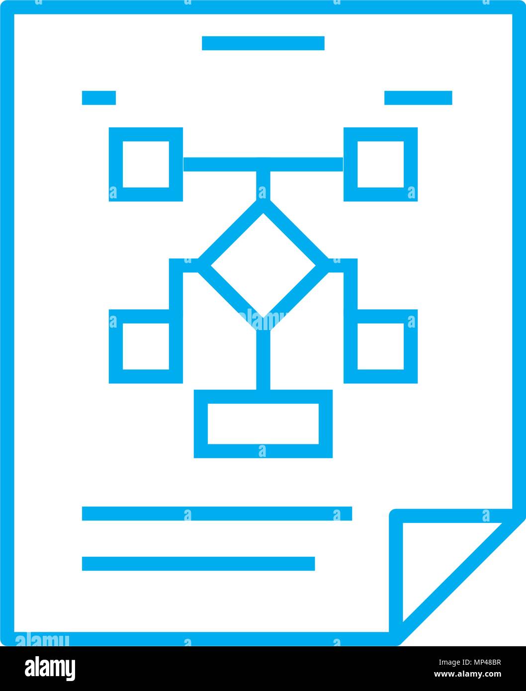 Structure of the organization linear icon concept. Structure of the ...