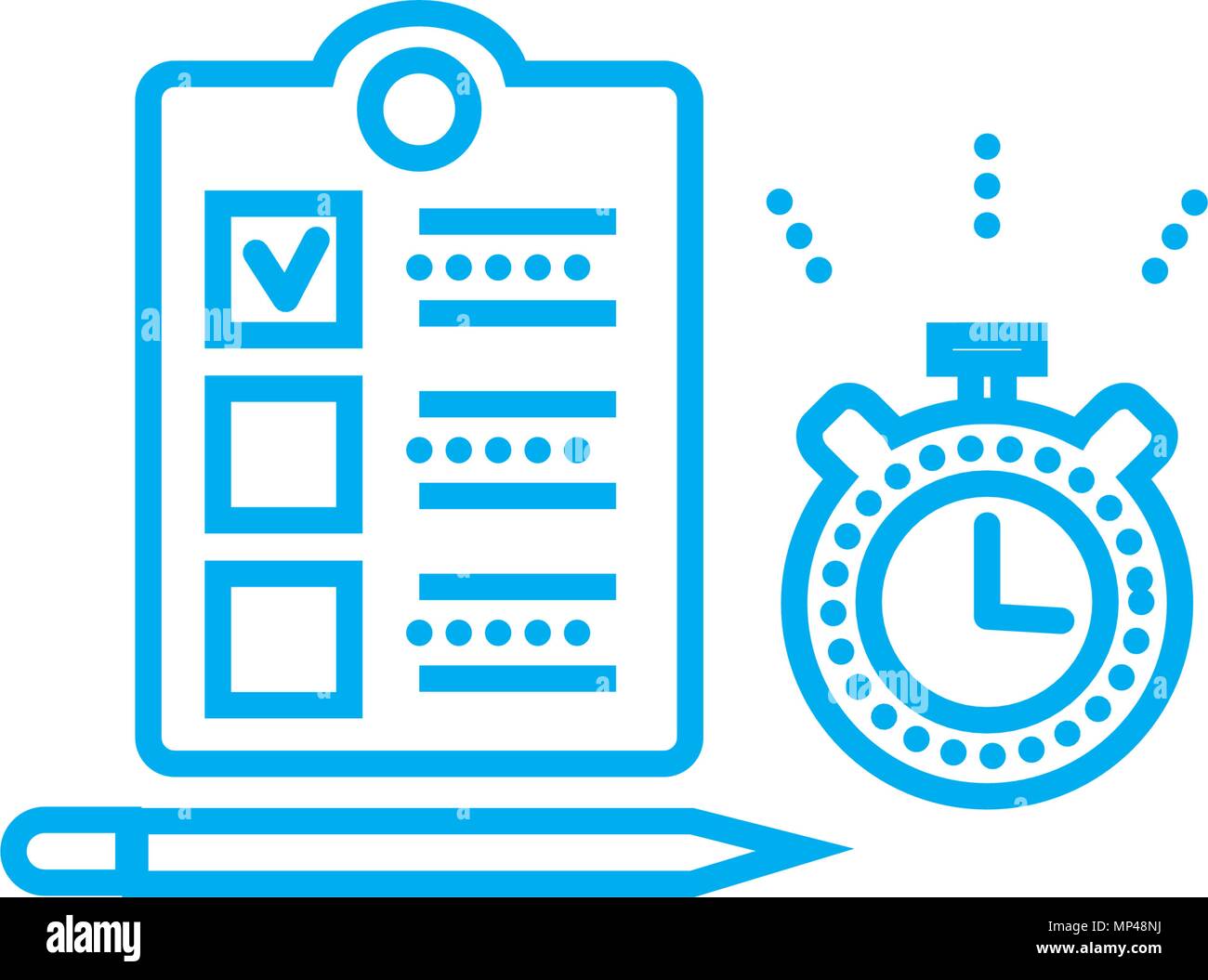 Timing for tasks linear icon concept. Timing for tasks line vector sign ... Timing for tasks linear icon concept. Timing for tasks line vector sign ...
