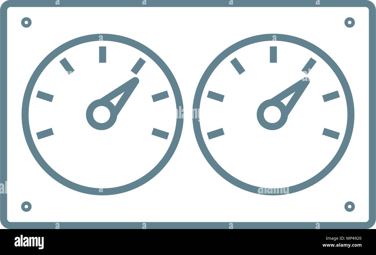 Water meters linear icon concept. Water meters line vector sign, symbol ...