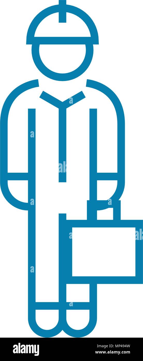 White collar linear icon concept. White collar line vector sign, symbol ...