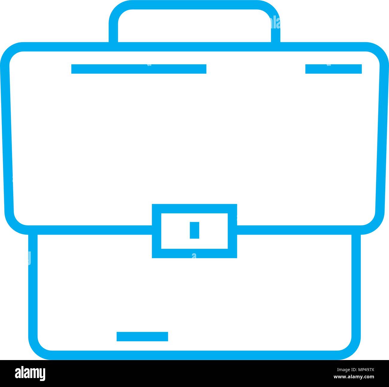 Work bag linear icon concept. Work bag line vector sign, symbol ...