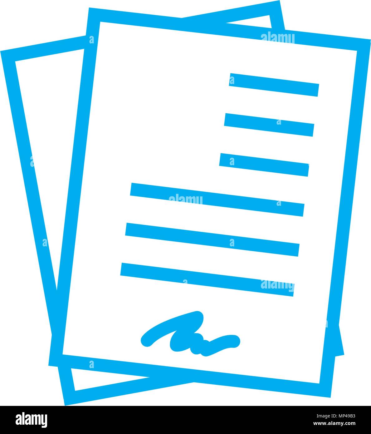 Working documentation linear icon concept. Working documentation line ...