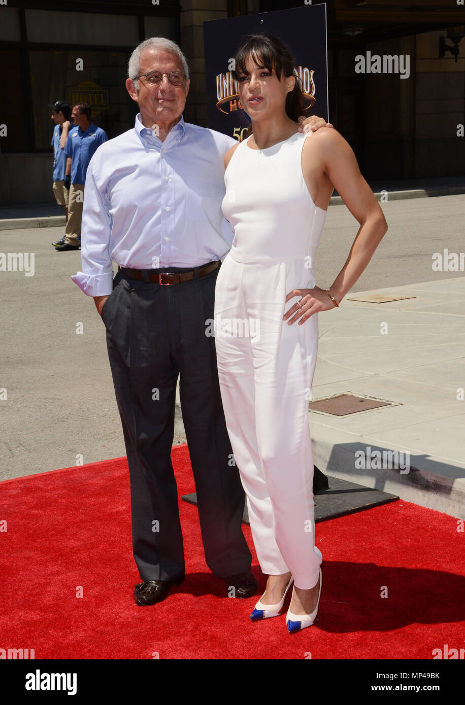 Michelle Rodriguez and Ron Meyer 106 at the Fast & Furious ...