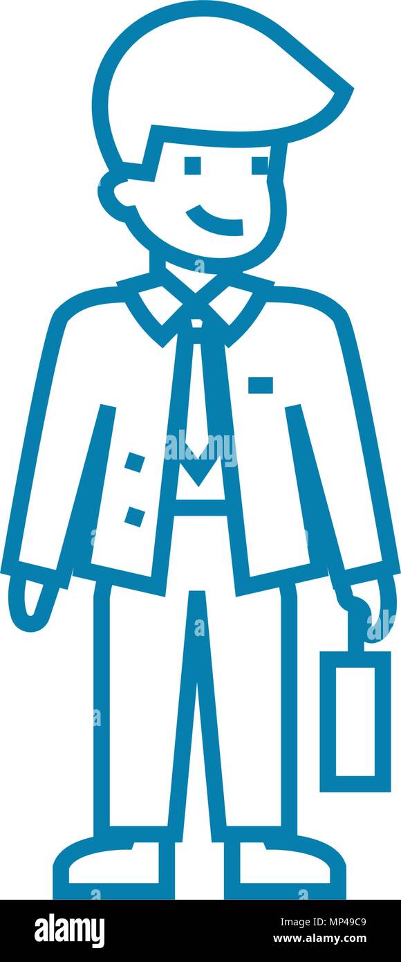 Working mood linear icon concept. Working mood line vector sign, symbol ...