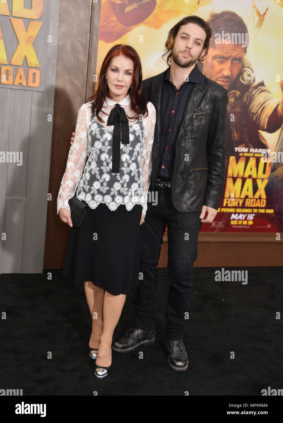 Priscilla Presley, Navarone Garibaldi arriving at the Mad Max Fury Road ...