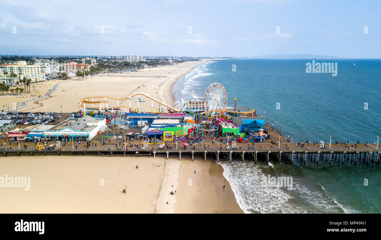 Santa monica pier hi-res stock photography and images - Alamy