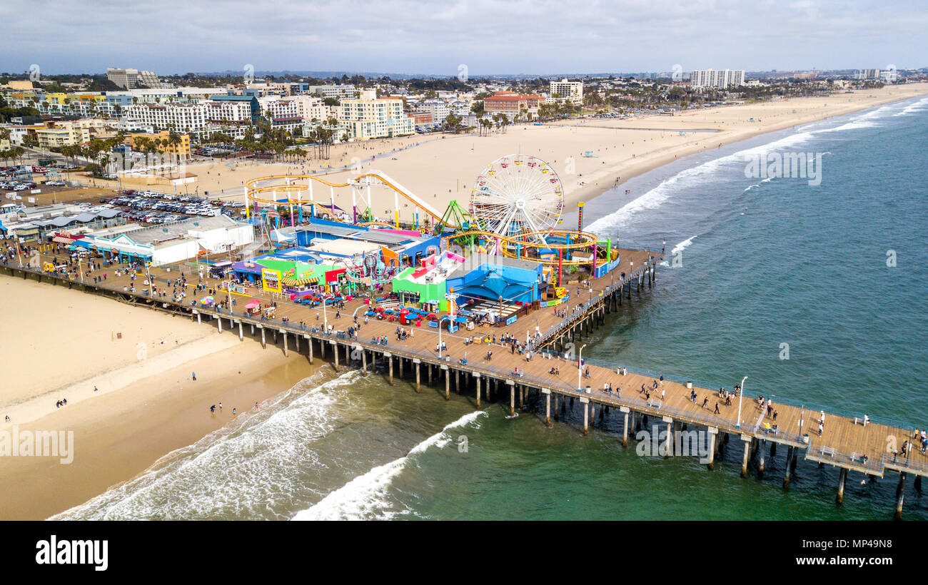 Santa Monica Pier, Santa Monica, California, USA Stock Photo - Alamy