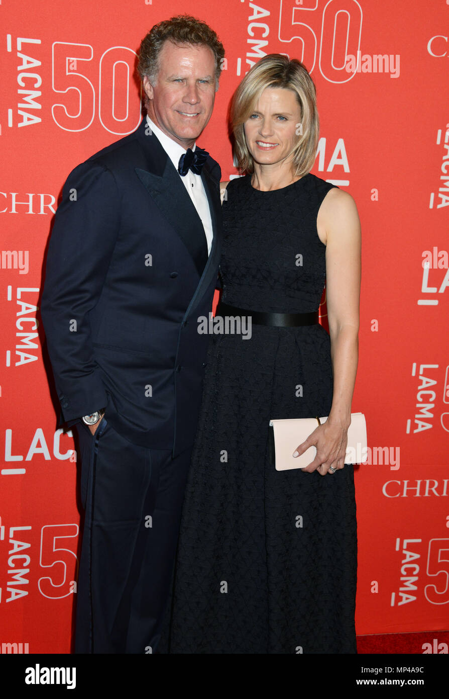 Will Ferrell and Wife Viveca Paulin 018 at the LACMA 50th Ann. Gala ...