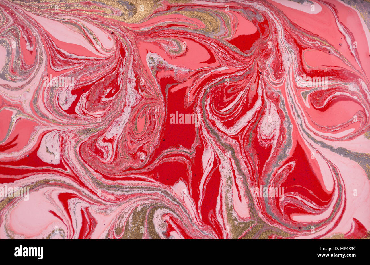 Marble abstract acrylic background. Pink and red marbling artwork ...