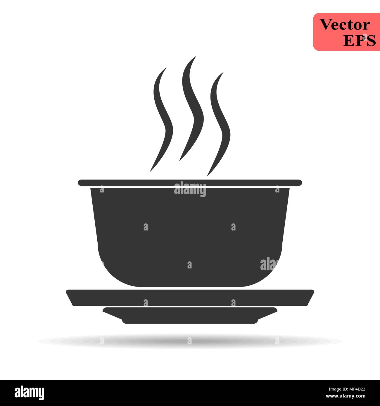 Frying pan sign icon. simple black eating icon Can be used as web ...