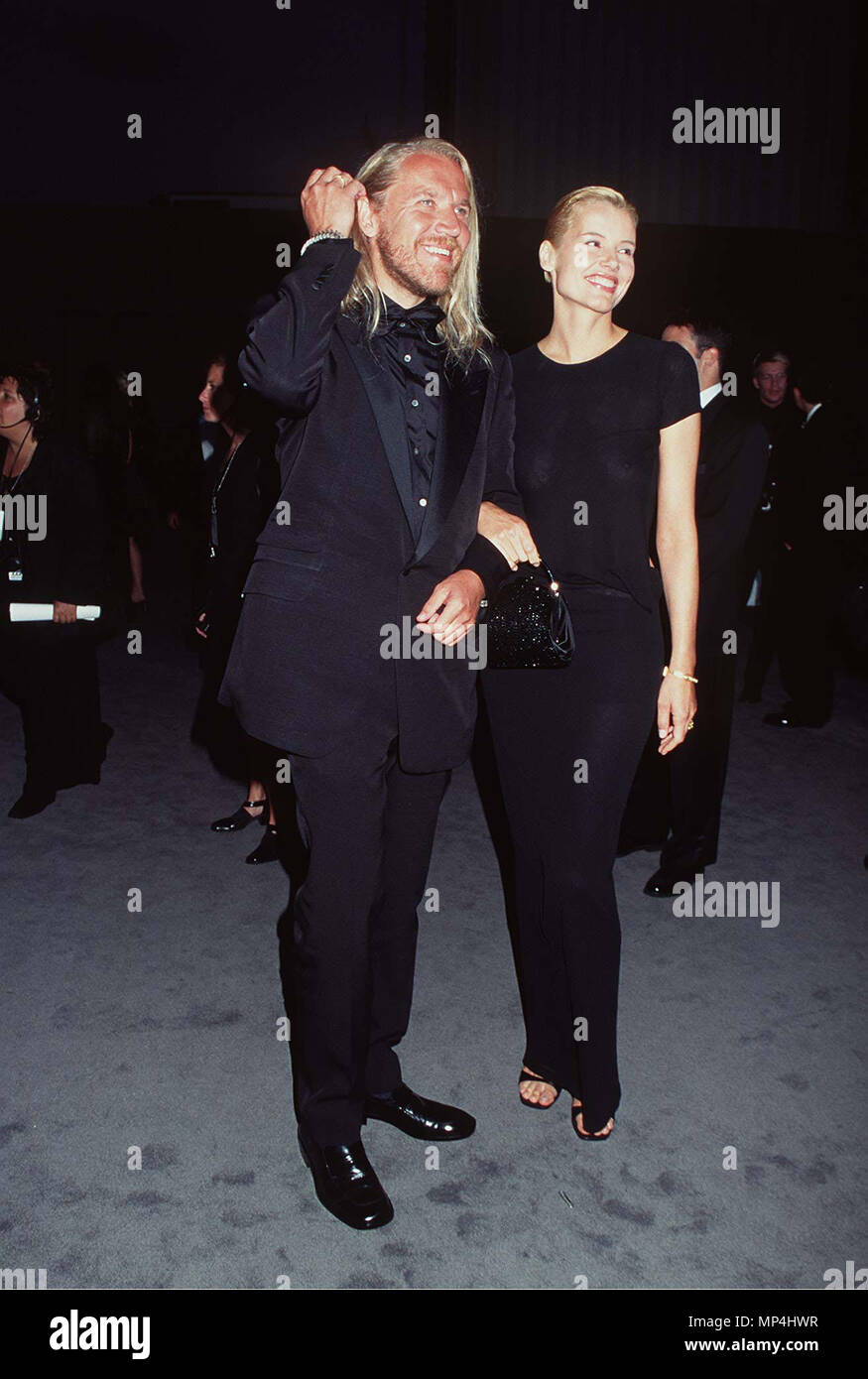 Geena davis and husband red carpet event hi-res stock photography and ...