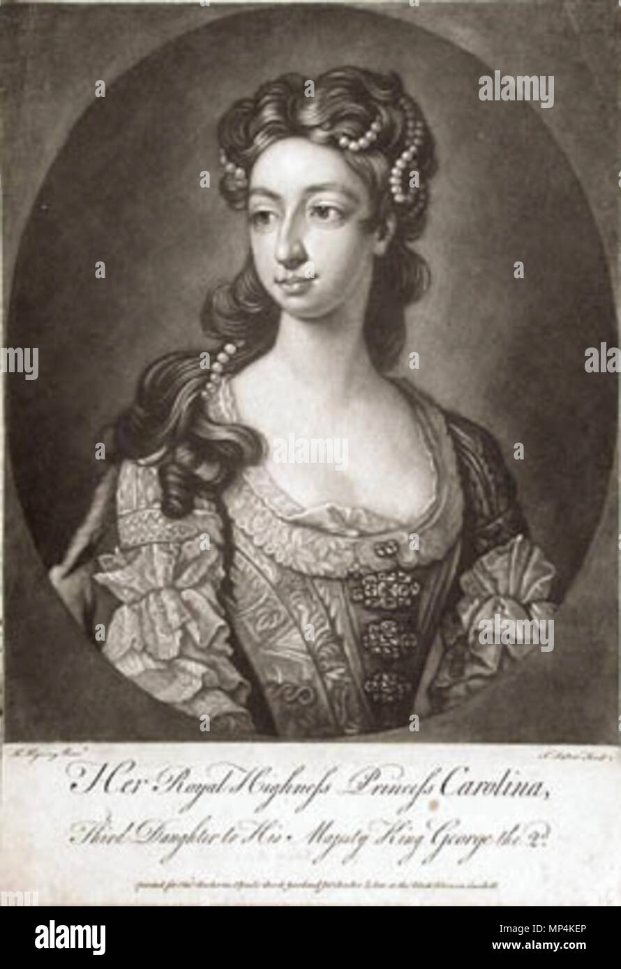 . English: Her Royal Highness Princess Carolina, Third Daughter to His ...