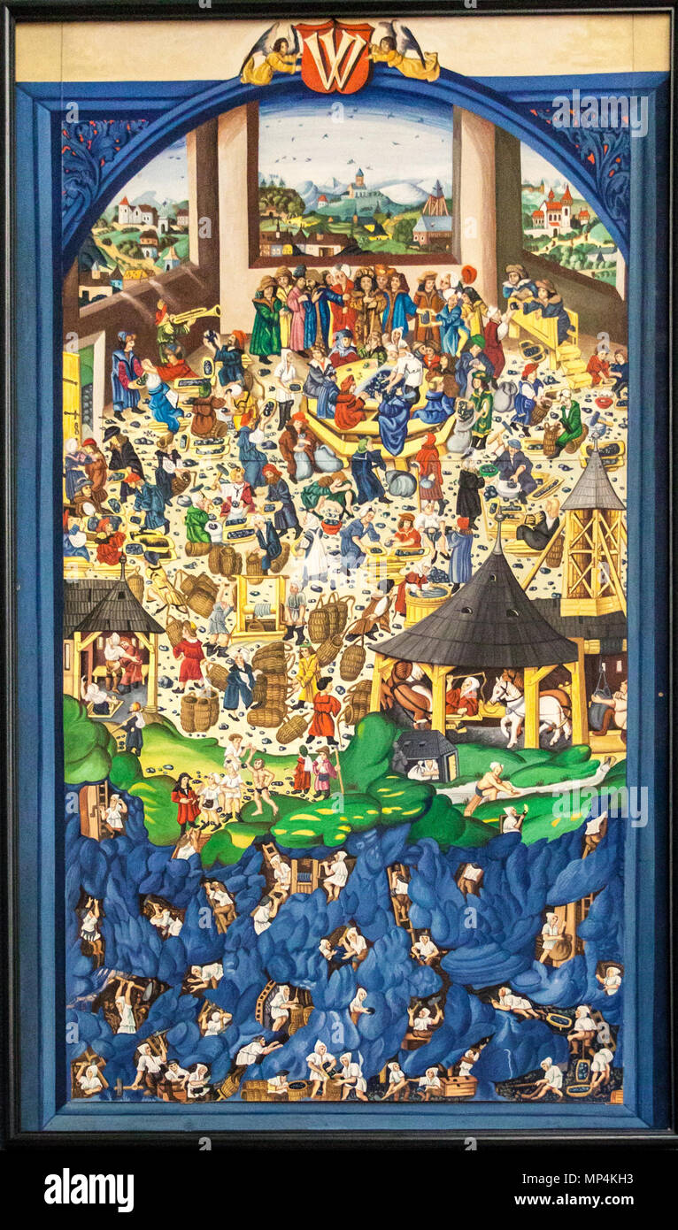 Silver mine, Kutna Hora 15th century. 1121 Silver mine, Kutna Hora ...