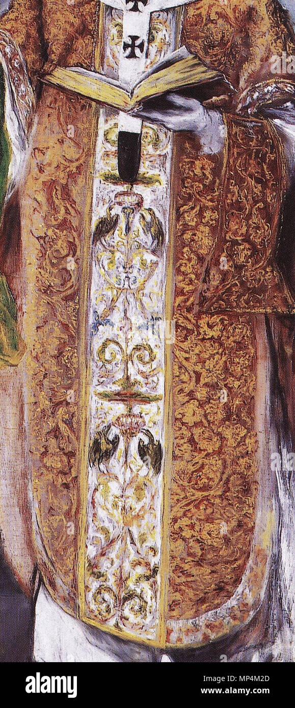 St Ildefonso (detail) . Español: La obra representa al arzobispo San ...