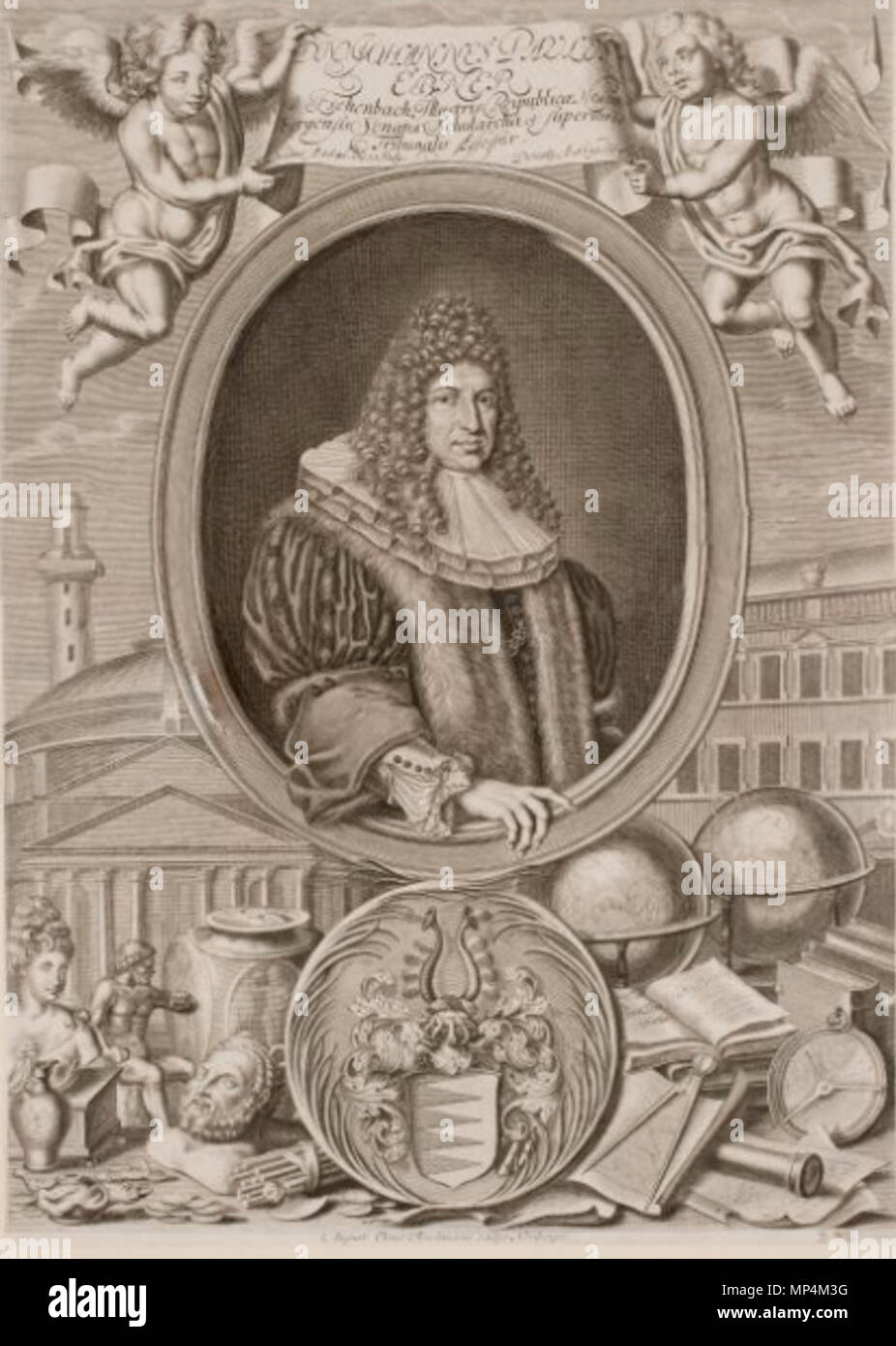 . English: German scholar Johann Paul Ebner von Eschenbach (1641-1691 ...