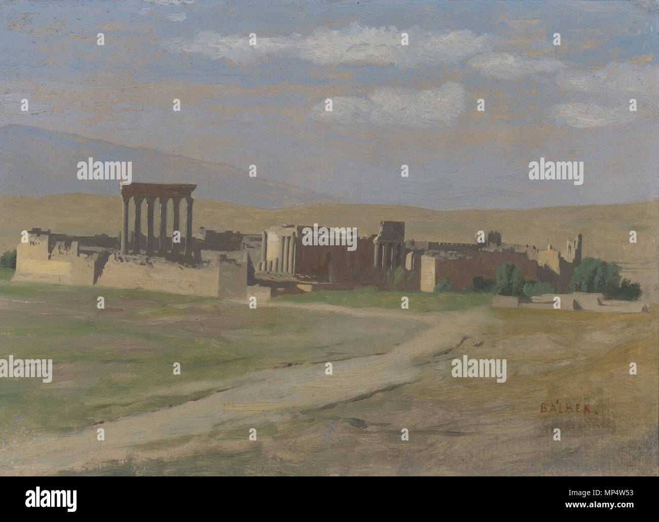Ba'lbek *oil on paper, laid down on canvas *22,8 x 31,7 cm *inscribed b ...
