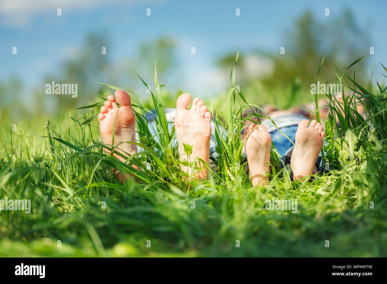 Barefoot Grass High Resolution Stock Photography and Images - Alamy