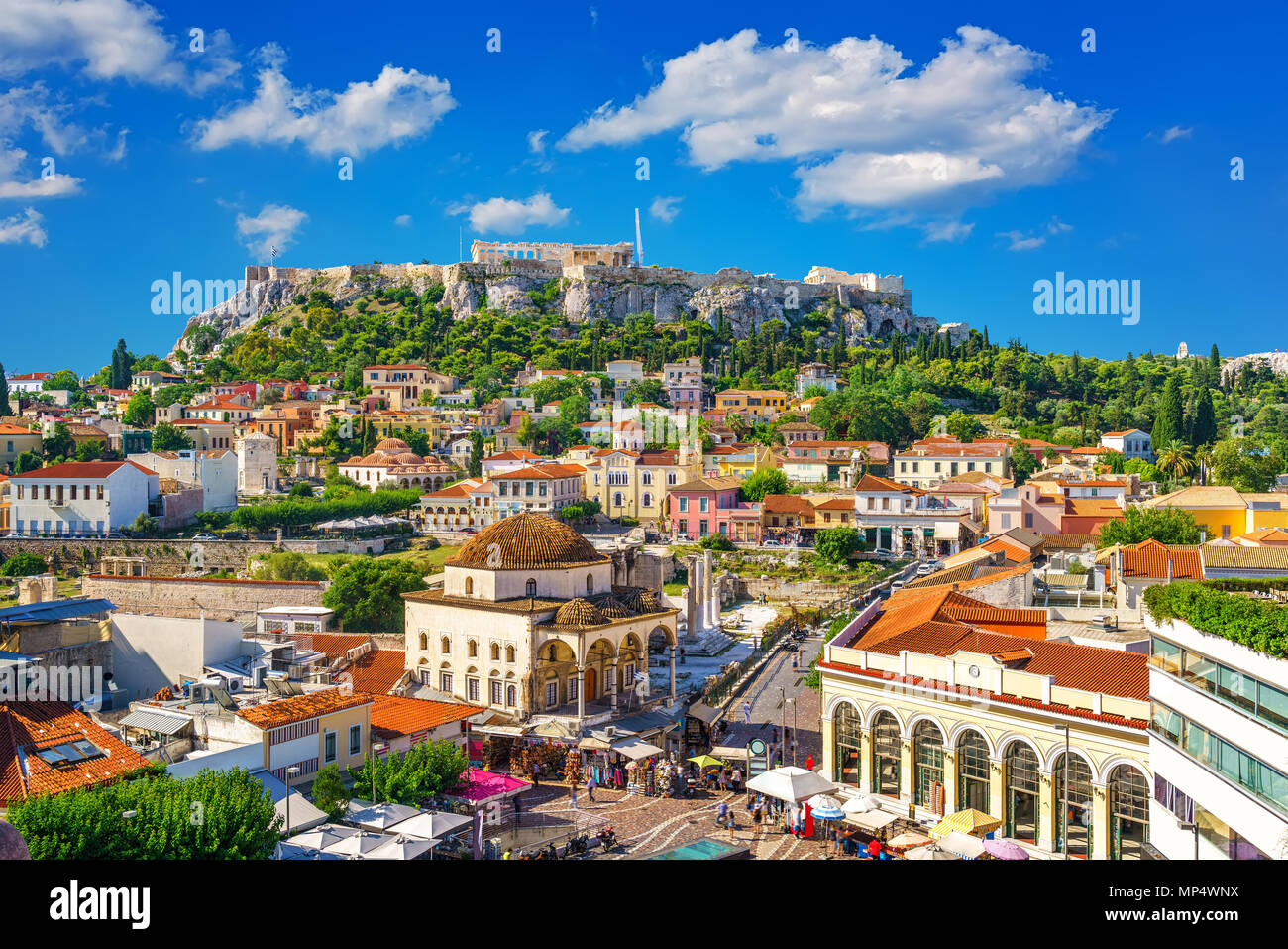 Aerial view of the acropolis in athens hi-res stock photography and images - Alamy