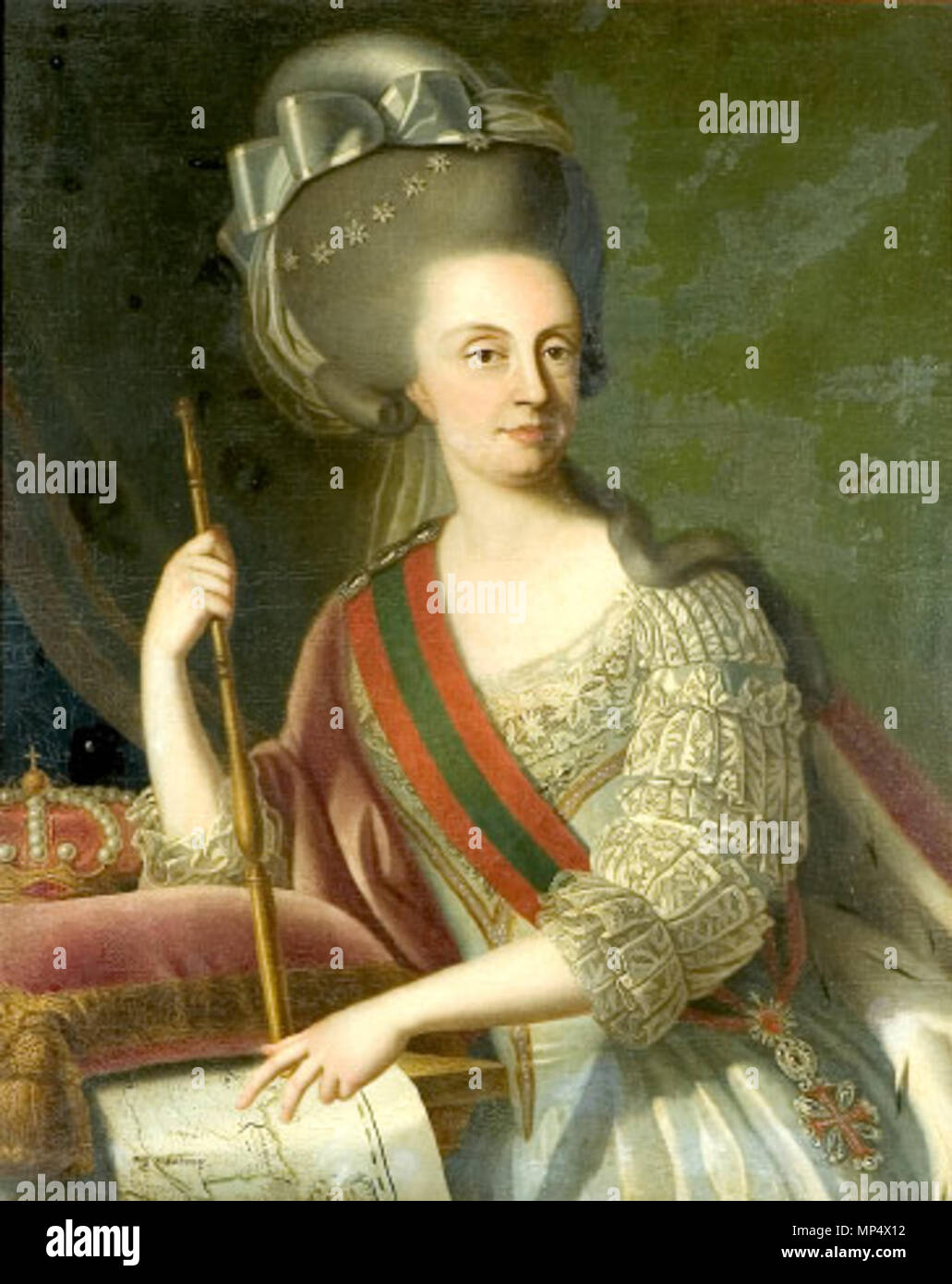 . English: Maria I, queen of Portugal . Probably fourth quarter of 18th ...