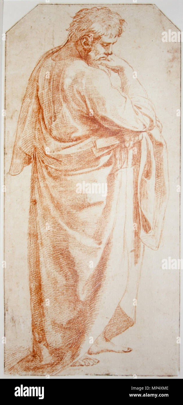 Magyar: Szent Pál English: Saint Paul . Drawing by Raffaello Sanzio in ...