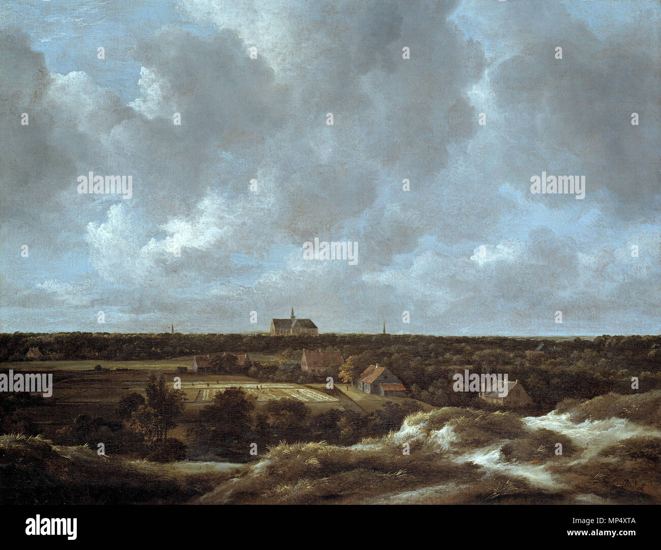 English: A View of Haarlem and Bleaching Fields from 1665 until 1670 ...