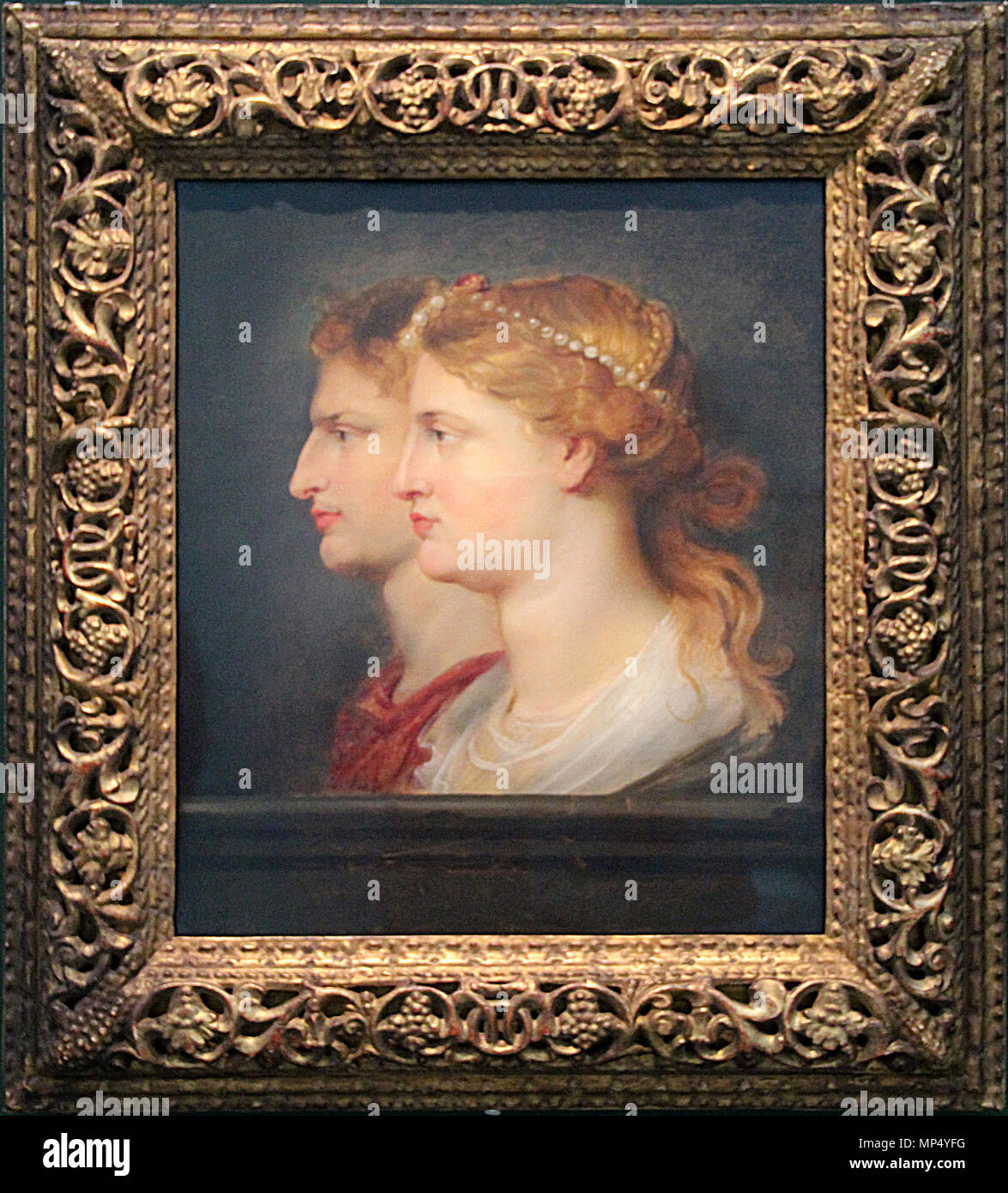 «Agrippine et Germanicus, huile sur bois (Hauteur. 66,4 cm ; largeur ...