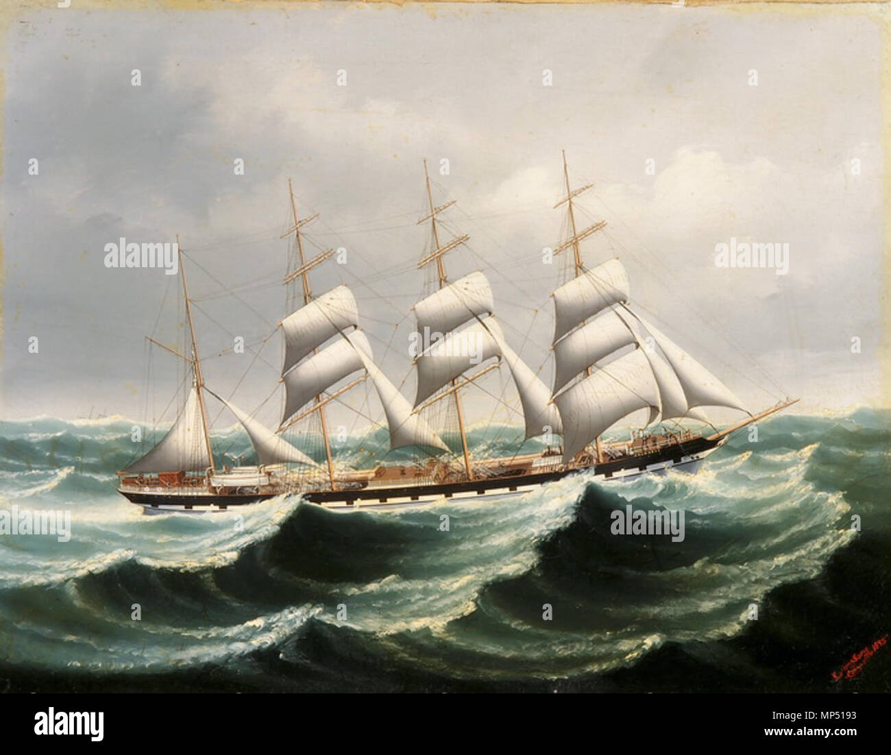 Four masted steel barque hi-res stock photography and images - Alamy