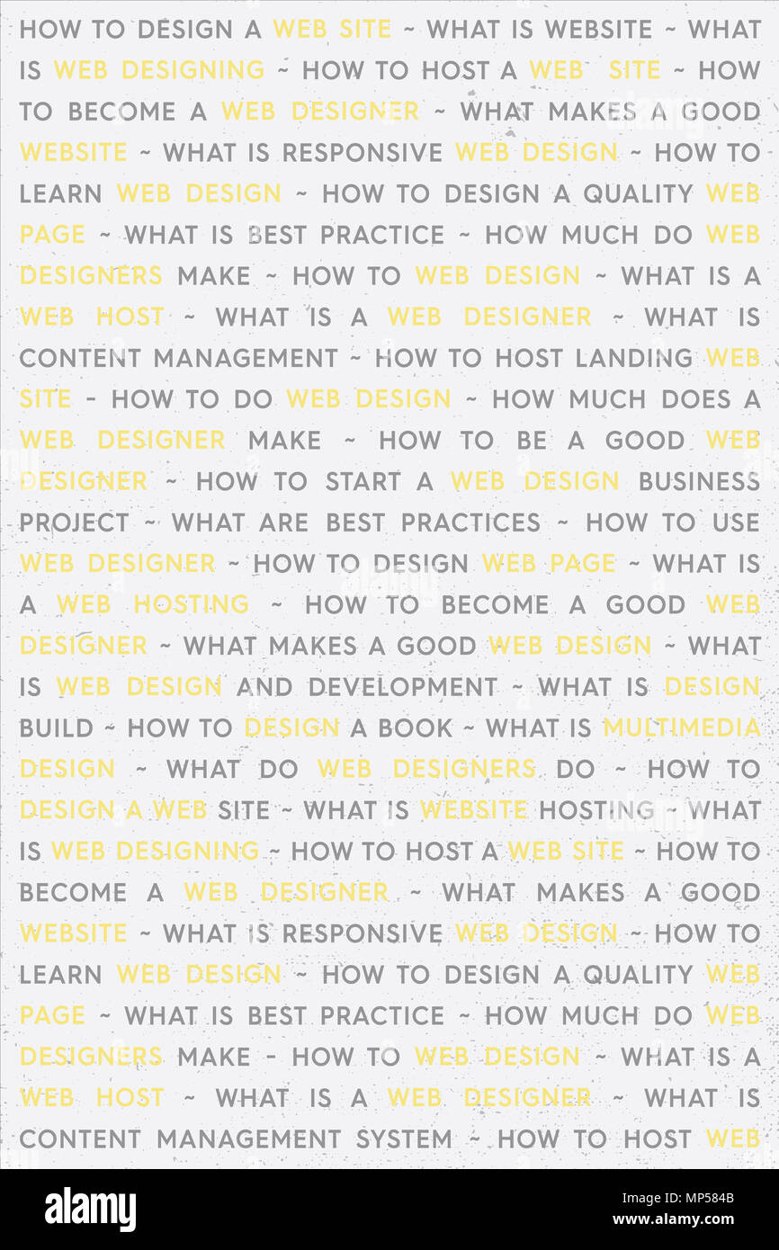 Yellow Web Design Keywords Poster Concept. Web Network Working Text ... Yellow Web Design Keywords Poster Concept. Web Network Working Text ...
