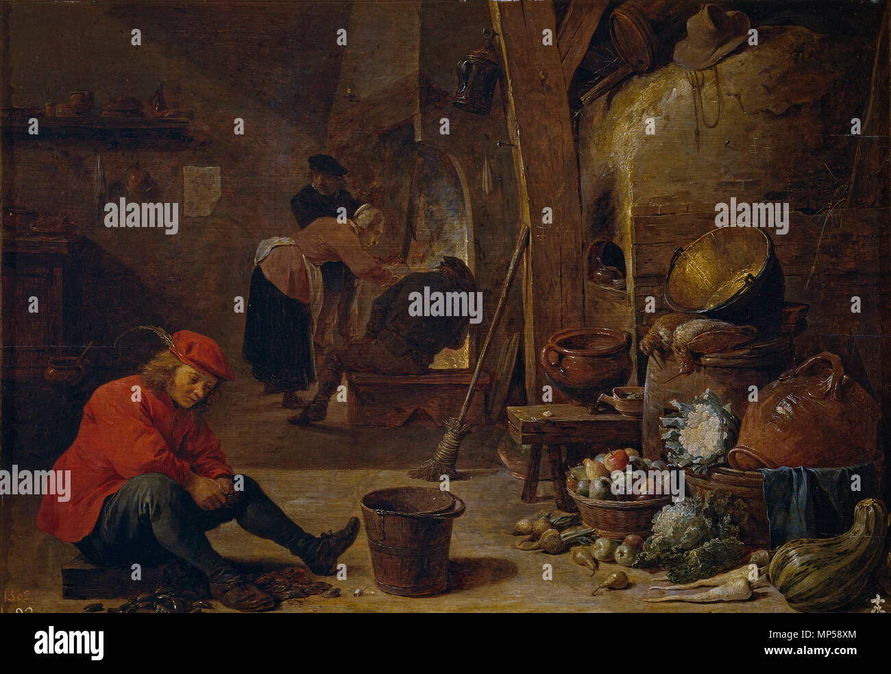 The Kitchen . Spanish: La cocina . 1643. 1165 Teniers-la cocina-prado ...